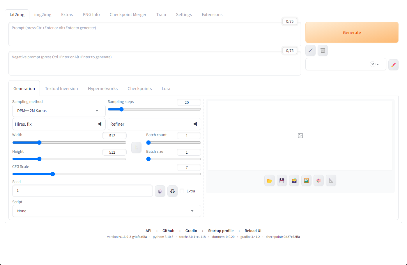 「Stable Diffusion web UI （AUTOMATIC1111版）」のインストール方法を解説【Windowsローカル】 | Galatea AI